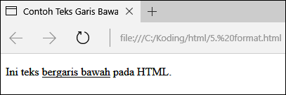 Format Teks Tebal, Miring, dan Garis Bawah - Ayam Koding