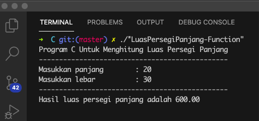 Program C Untuk Menghitung Luas Persegi Panjang (2022) - Ayam Koding