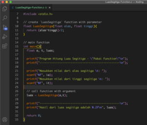 Program C Untuk Menghitung Luas Segitiga Terbaru (2024) - Ayam Koding